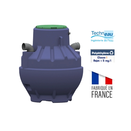 Séparateur d'hydrocarbures Classe 1 avec obturateur Taille Nominale 1,5